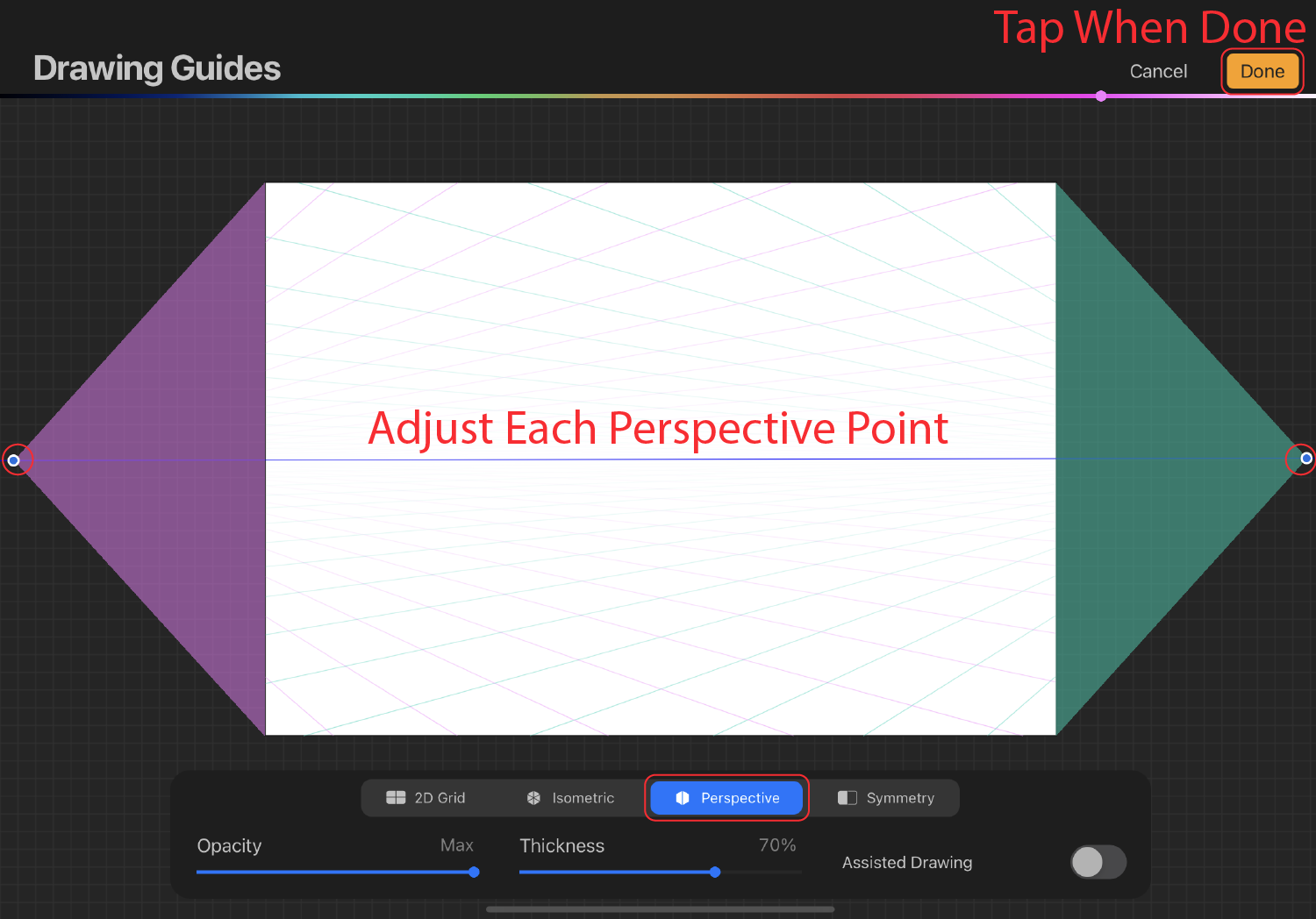 Create A Two Point Perspective In Procreate Design Bundles