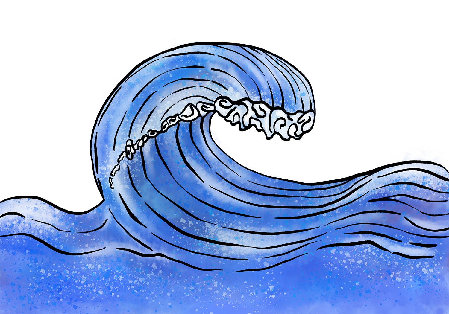 How To Draw A Simple Ocean How To Draw A Simple Ocean