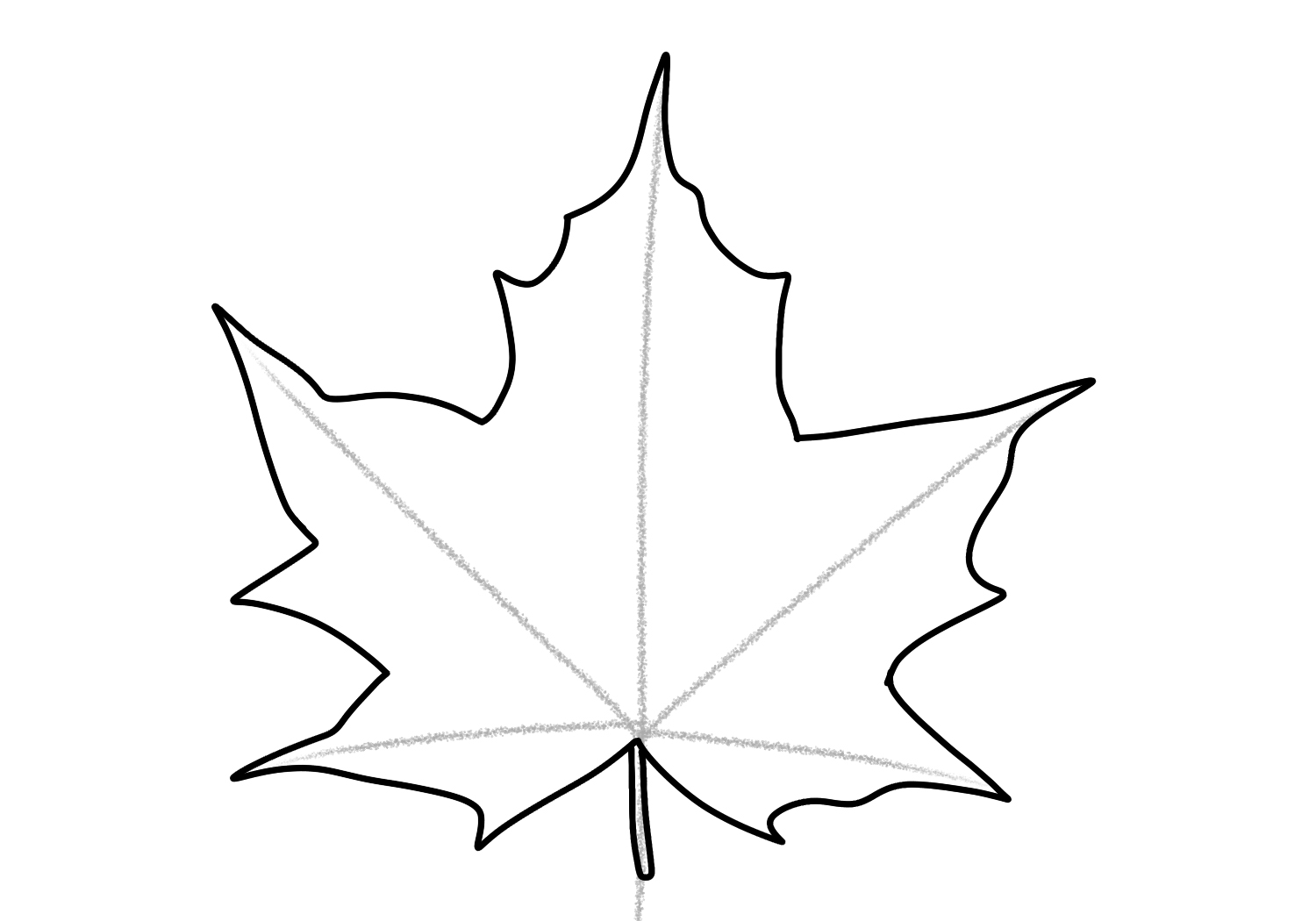 How To Draw A Maple Leaf Design School