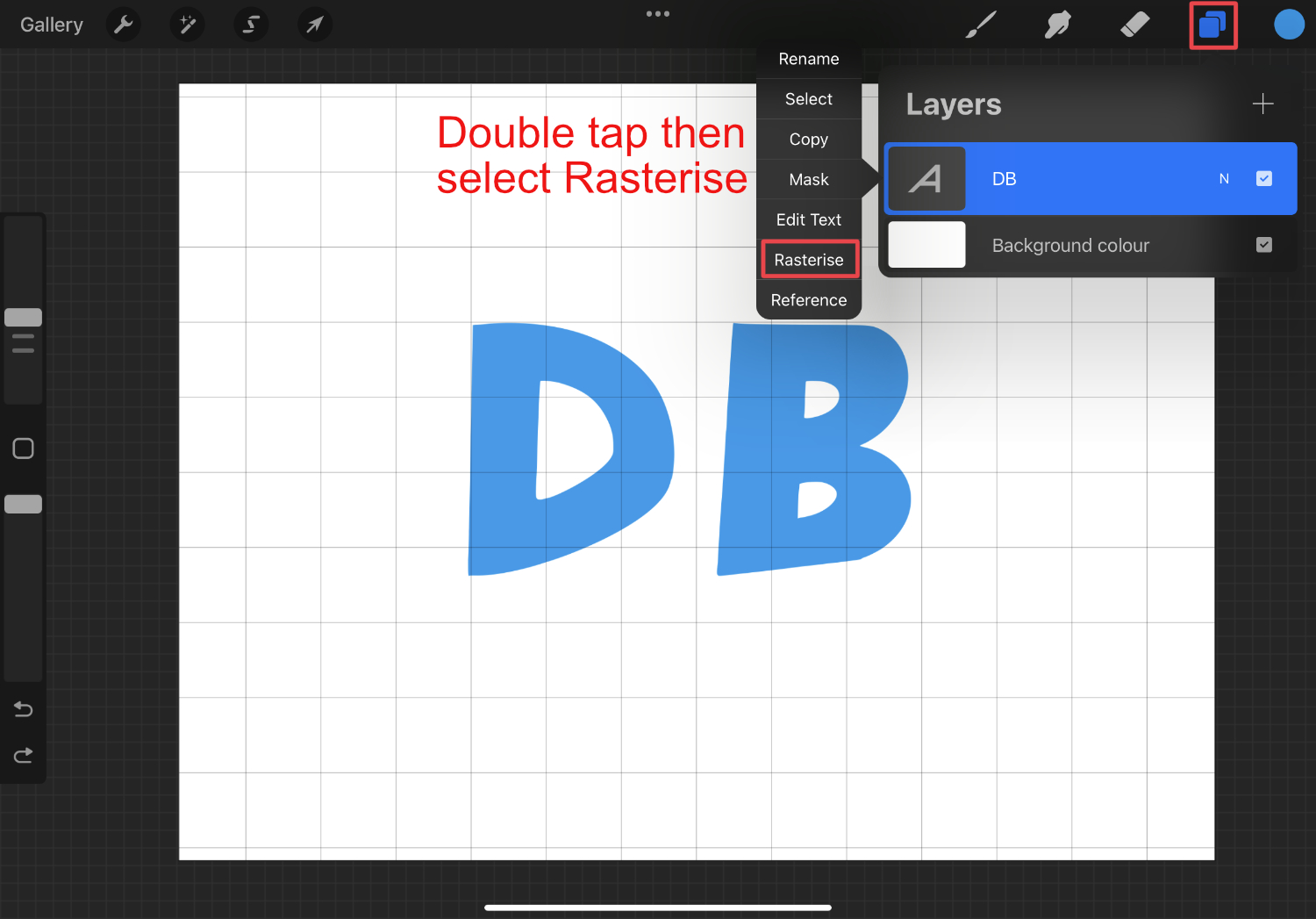 How To Warp Text In Procreate 4 Steps Design Bundles