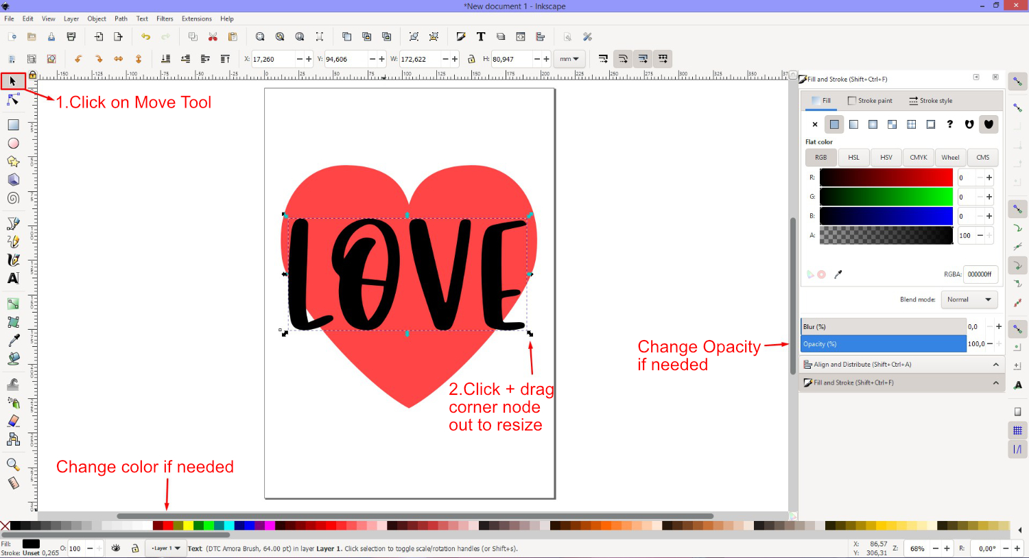 How to Warp Text into Shapes in Inkscape | Design Bundles