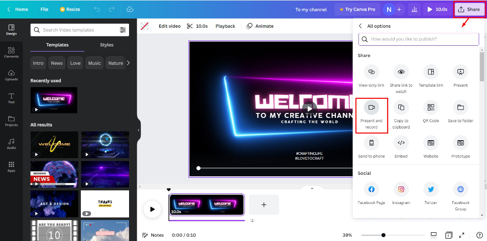 How To Add Audio To A Canva Video Design School