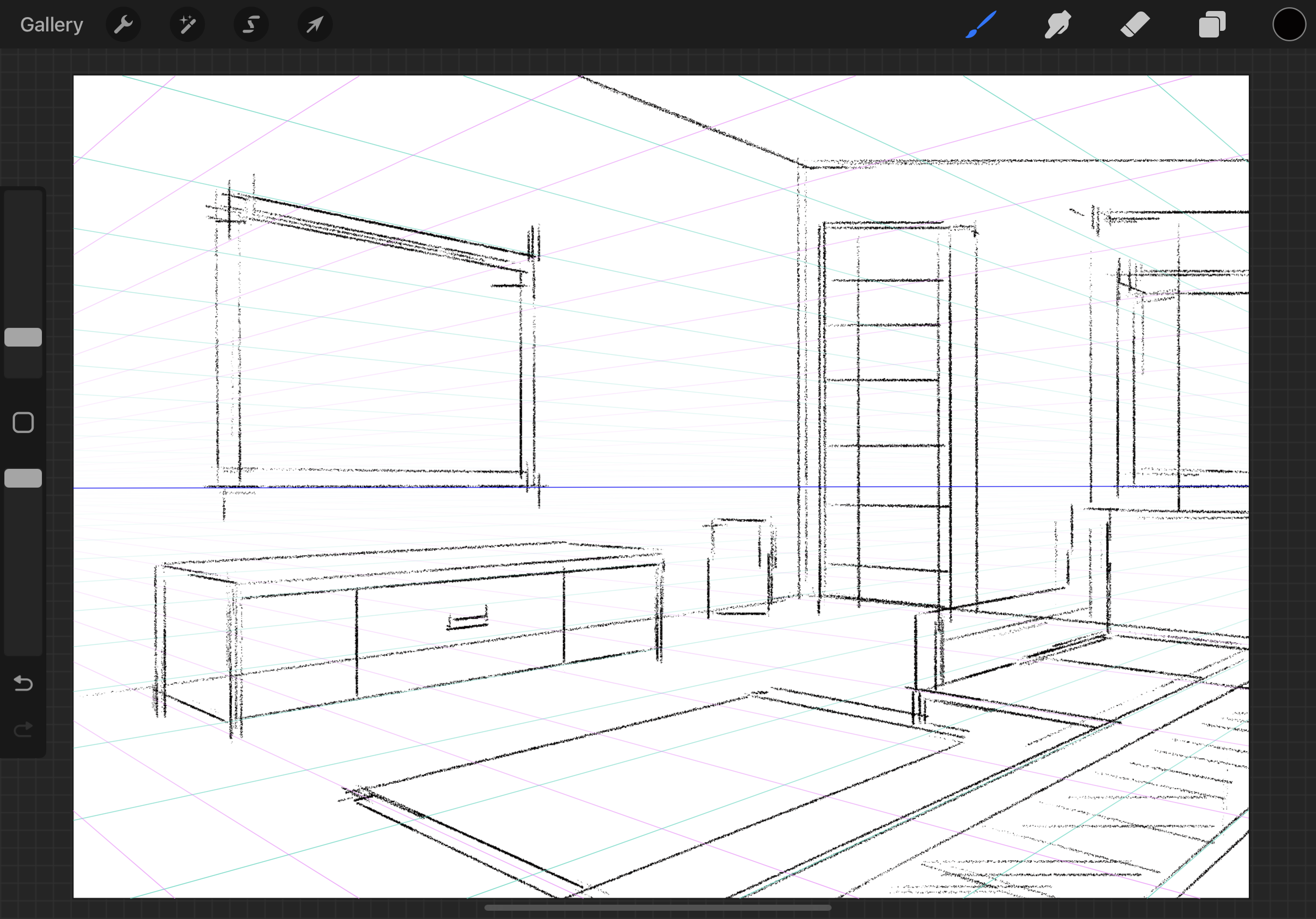 Create A Two Point Perspective In Procreate Design Bundles